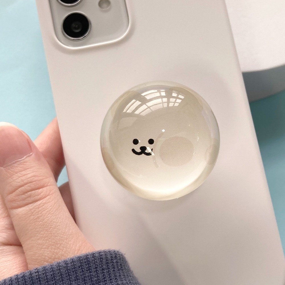 168cm케이스 직진배송🚀 물방울톡 볼따구 곰찌 반구톡 핸드폰그립 톡홀더 스마트톡 제작 커플 투명 케이스 폰거치대 우정템 레진톡 남자 친구 생일 선물 하드 젤리