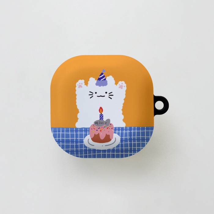 168cm케이스 버즈2라이브프로 해피벌스데이 옐로우 투명 하드 이어폰 에어팟 1세대 2세대 3세대 에어팟프로 에어팟프로2 블루투스 갤럭시 버즈fe 버즈2 버즈