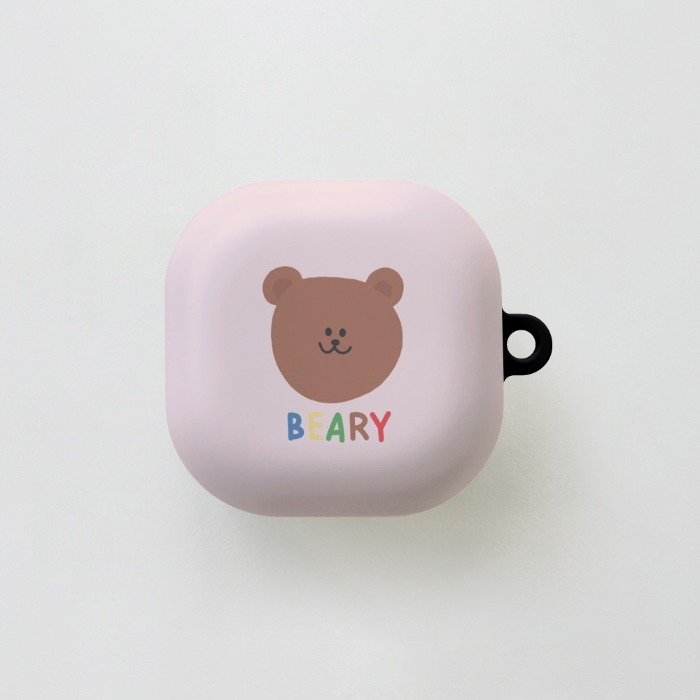 168cm케이스 버즈2라이브프로 베어리 연핑크 투명 하드 이어폰 에어팟 1세대 2세대 3세대 에어팟프로 에어팟프로2 블루투스 갤럭시 버즈fe 버즈2 버즈라이브