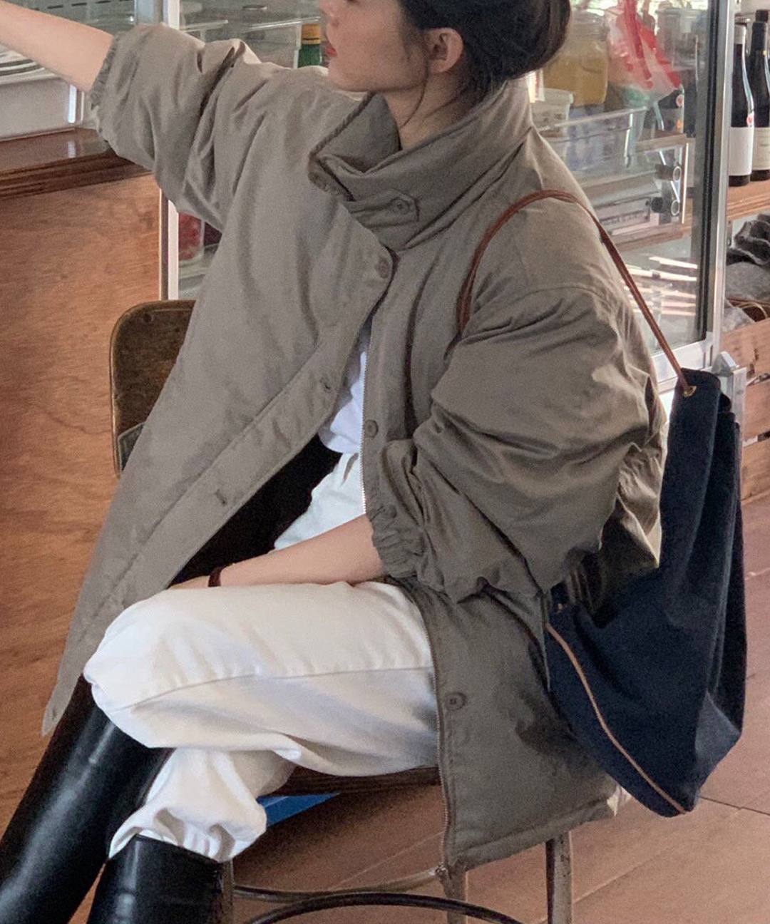 매니모니 피터 하프패딩-하이넥 덕다운100 4col