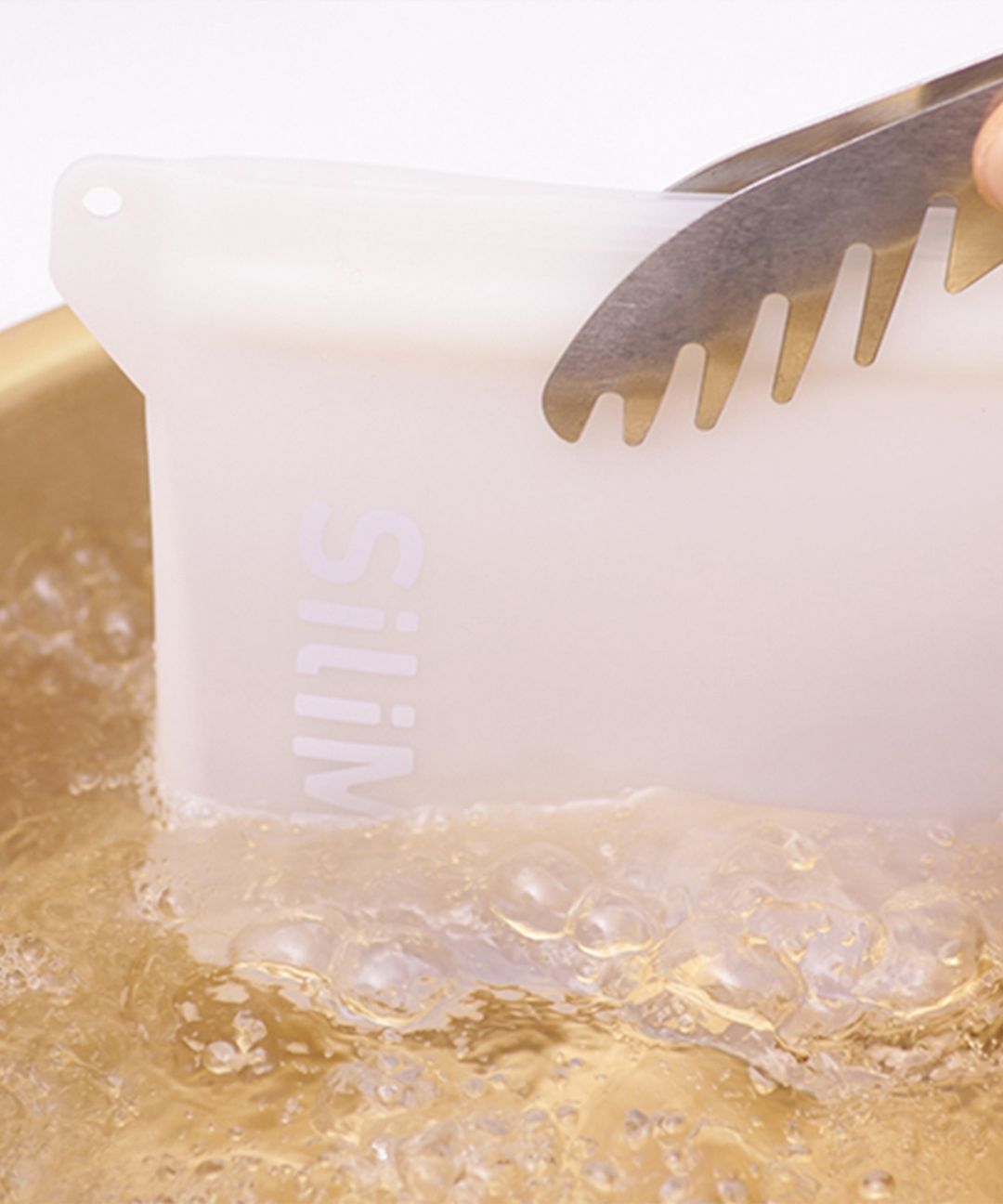 실리밀리 오리지널 스탠딩 실리콘 지퍼백 4종 세트 500ml 2개1000ml 2개 전자레인지소분냉동열탕