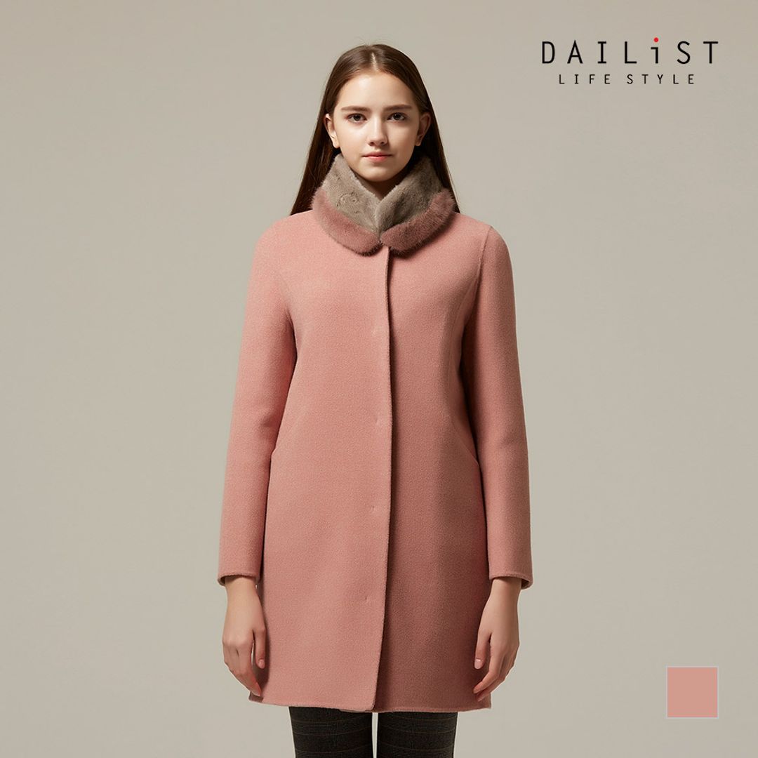 포스티 Dailist 밍크 투톤 포인트 핸드메이드 코트2mdpeauwa221