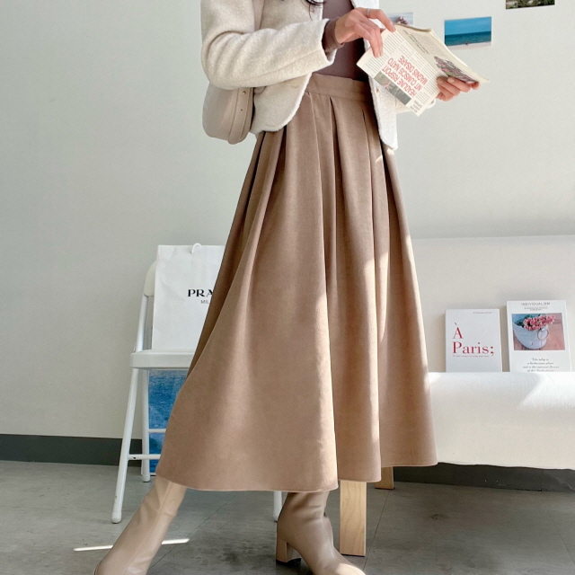 💗겨울신상💗 르모어 플리츠스커트 롱스커트코듀로이스커트울스커트니트스커트핀턱스커트플레어스커트카고스커트골덴치마샤스커트