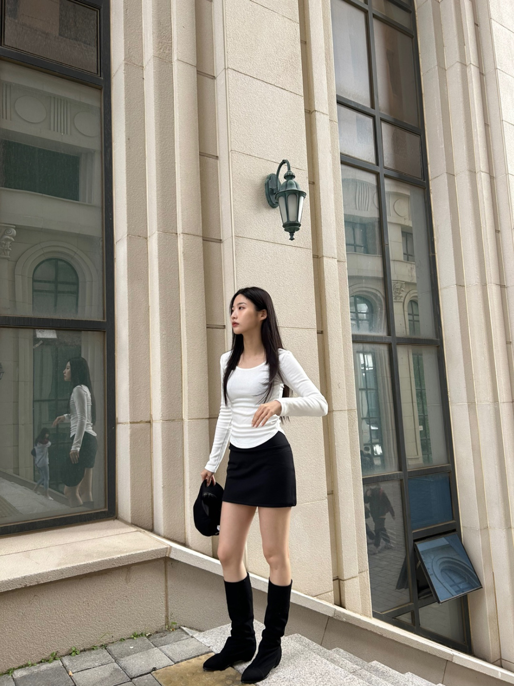 옵텐소 {Best} roni u-neck t-shirt (4color)