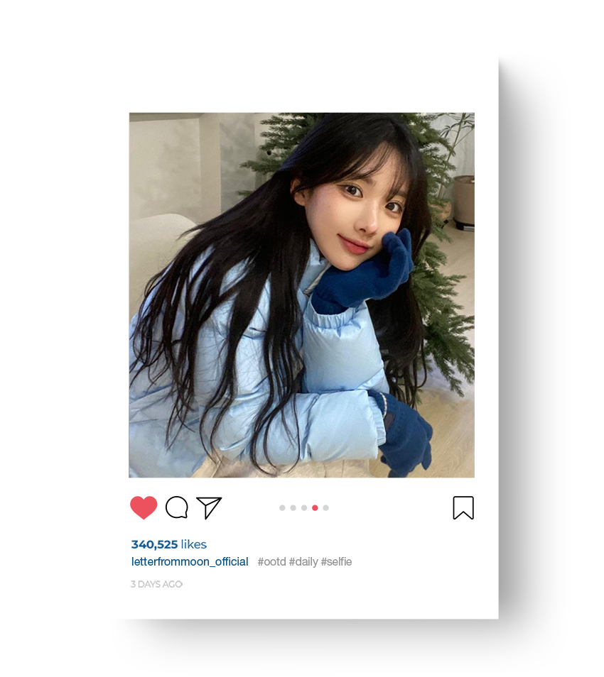 Two Tone Line Duck Down Padding ( Skyblue )