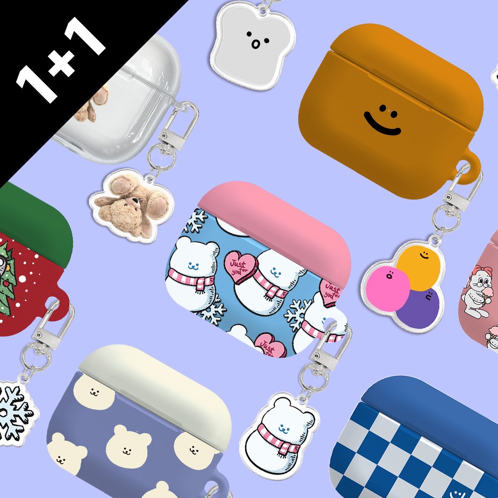 168cm케이스 직진배송🚀 블루투스케이스키링 세트 에어팟 케이스 1 2 3세대 프로 프로2 케이스 갤럭시 버즈라이브 버즈프로 버즈2 Fe 케이스 휴대폰 친구 생일