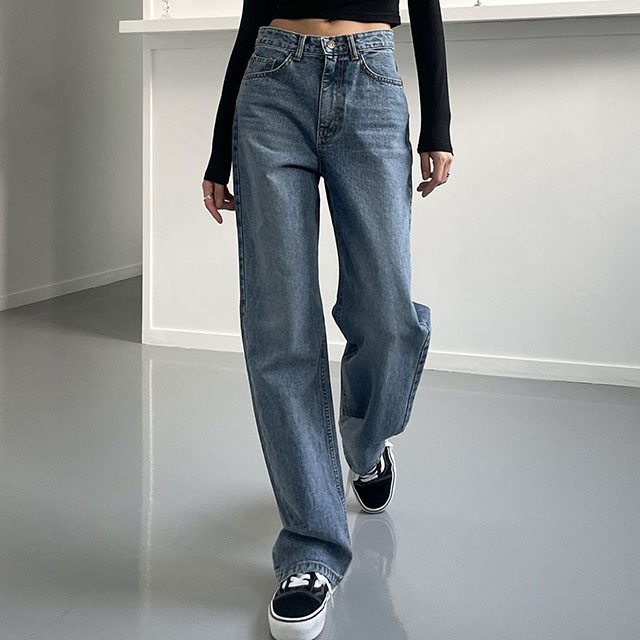 다미님 Sml 하이웨스트 청바지 일자핏 와이드팬츠 롱팬츠 롤업 스판 중청 진청 연청 생지 흑청 화이트 데님 하객룩 버튼 면바지 기모 부츠컷 트임 언발 데미지 밴딩 오엔 팬츠
