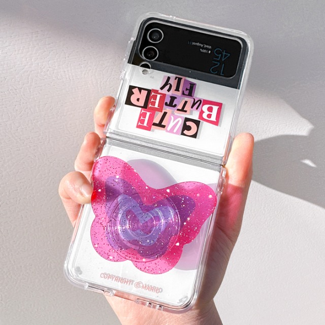 8톤트럭케이스 글리터톡z플립젤리 레트로나비 삼성 갤럭시 Z플립4 3 2 1 지플립 제트플립 링 케이스 폰케이스 클리어 젤리 하드 커플 스트랩