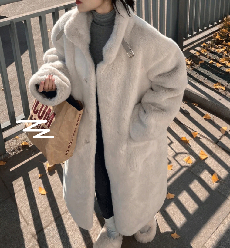으니샵 세일 2컬러 에코퍼밍크코트 롱코트 여성롱코트 겨울코트 페이크퍼 에코퍼 밍크퍼 자켓 코트 롱자켓 여성퍼코트 여성퍼자켓