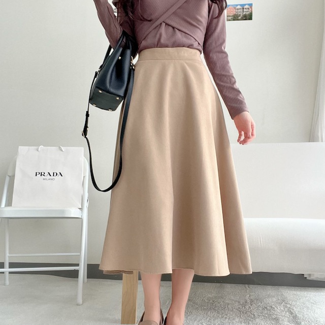 🤎주문폭주🤎 엘라스틴 플레어 롱스커트 플리츠스커트코듀로이스커트울스커트니트스커트골덴치마플레어스커트겨울치마샤스커트a