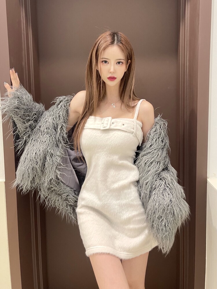 서우 677. Swan fur jk (3color)