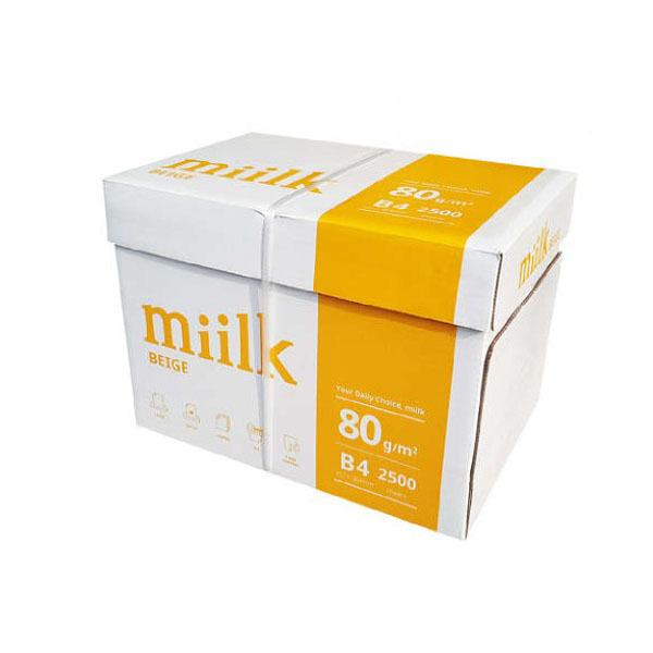 밀크 미색 B4 80g 1박스 2500매 복사 용지 복사지 마롱