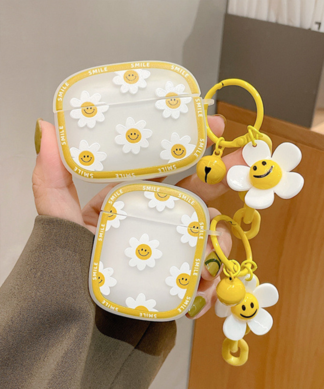 나인틴프라이데이 에어팟4 출시🚀당일출고 키링포함 스마일 플라워 에어팟 케이스 에어팟1 에어팟2 에어팟3 1세대 2세대 3세대 프로 프로2 친구 지인 가족 생일 선물 우정