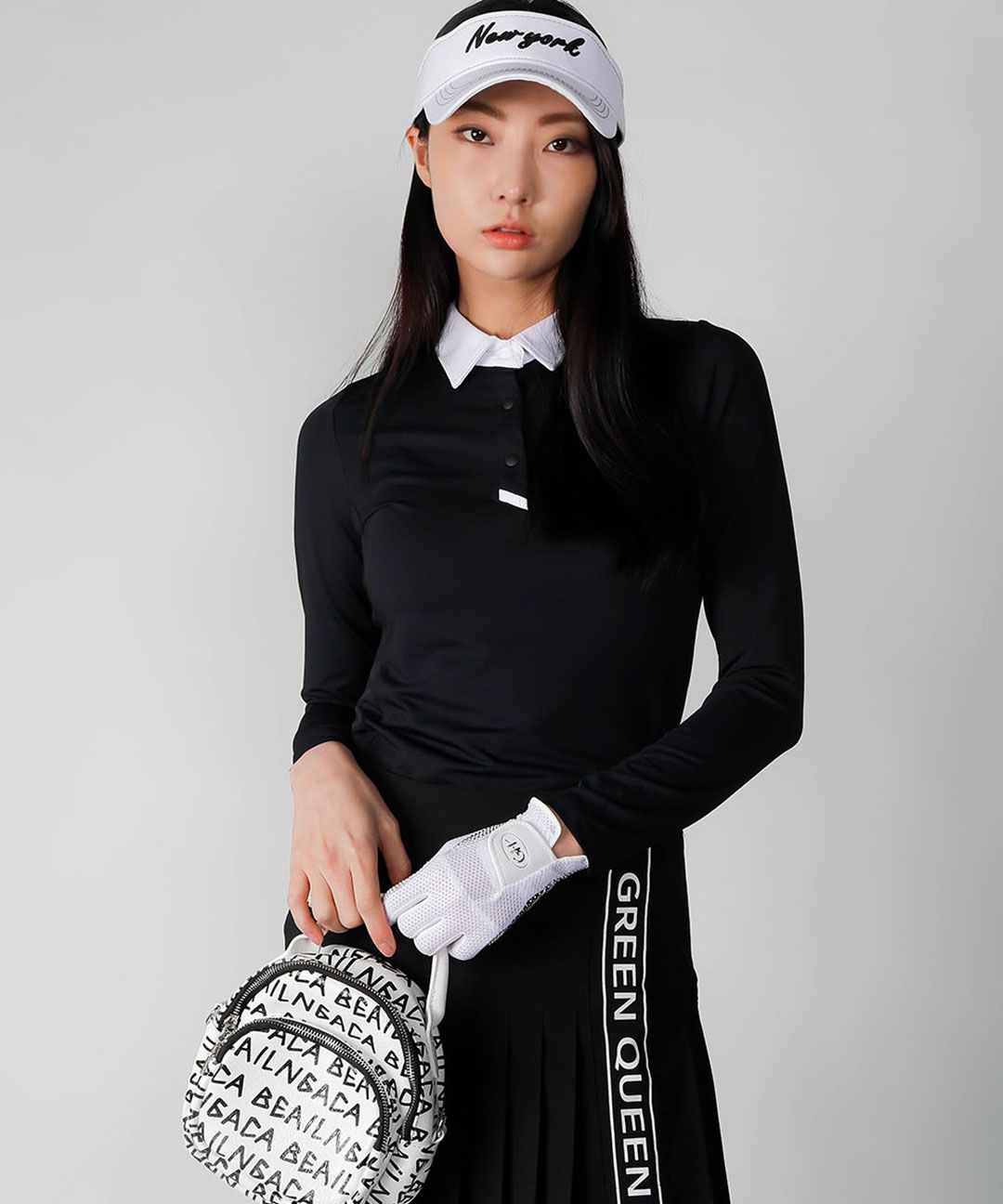 포스티 르보엠골프 히엘 레이어드 카라 티