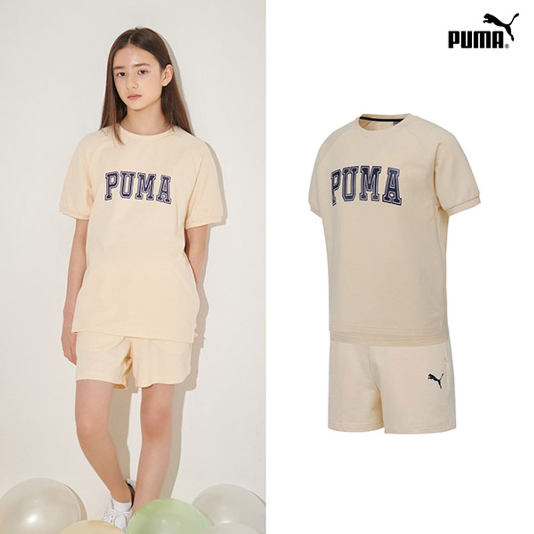 포스티 Puma New 푸마키즈 파워스페셜 상하복 반팔셋업 프리스틴