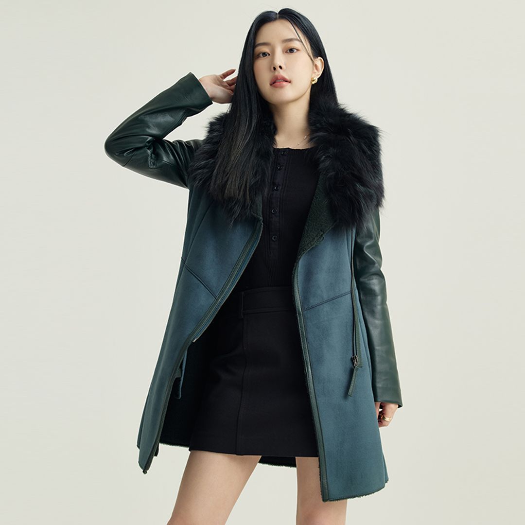 포스티 역시즌특가 루나코어스 실버폭스카라 양모무스탕