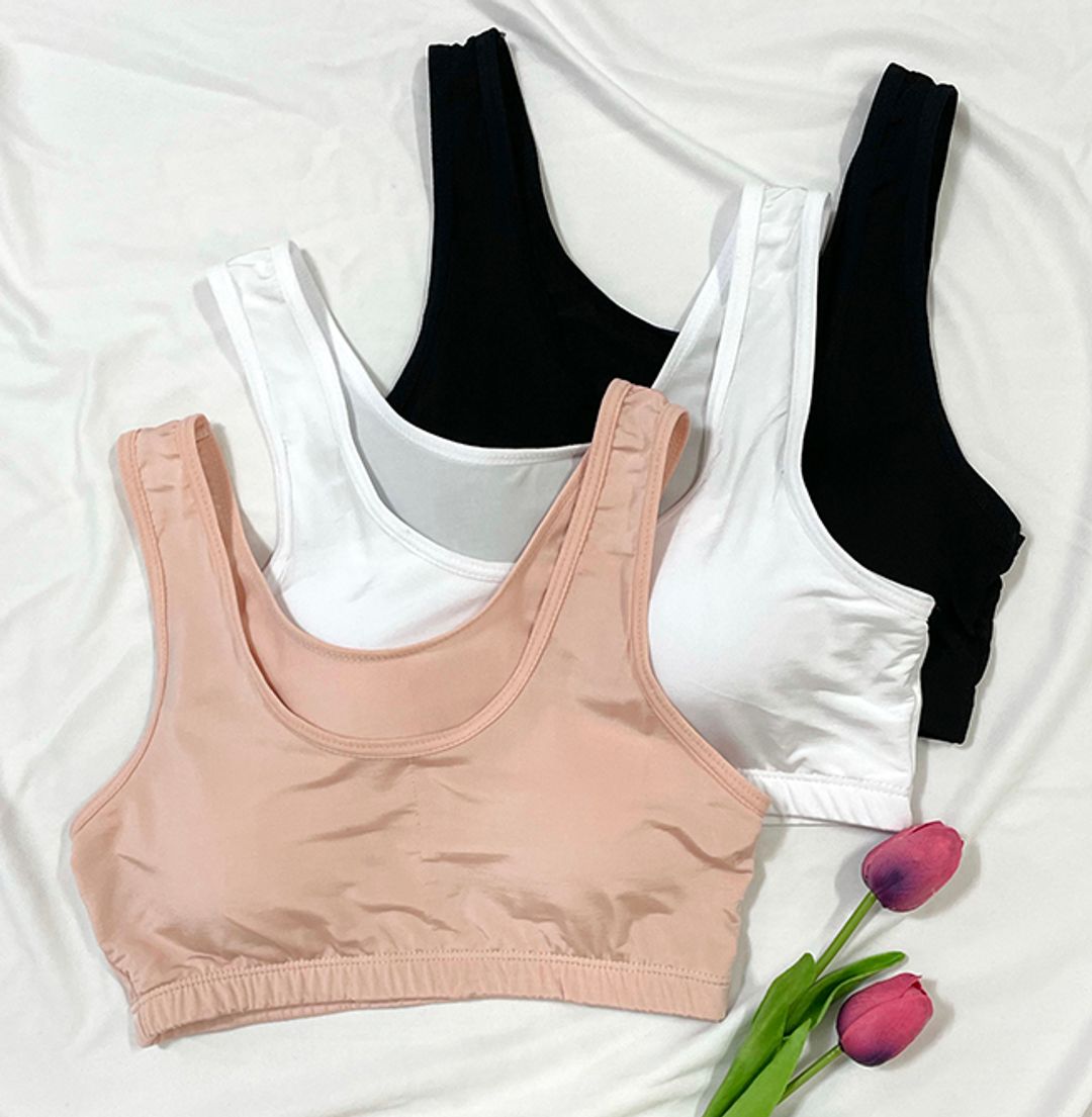 L~3xl당일발송 여름 인견 스포츠 브라 노와이어 쿨 수면브라 빅사이즈 브라탑 국내제작