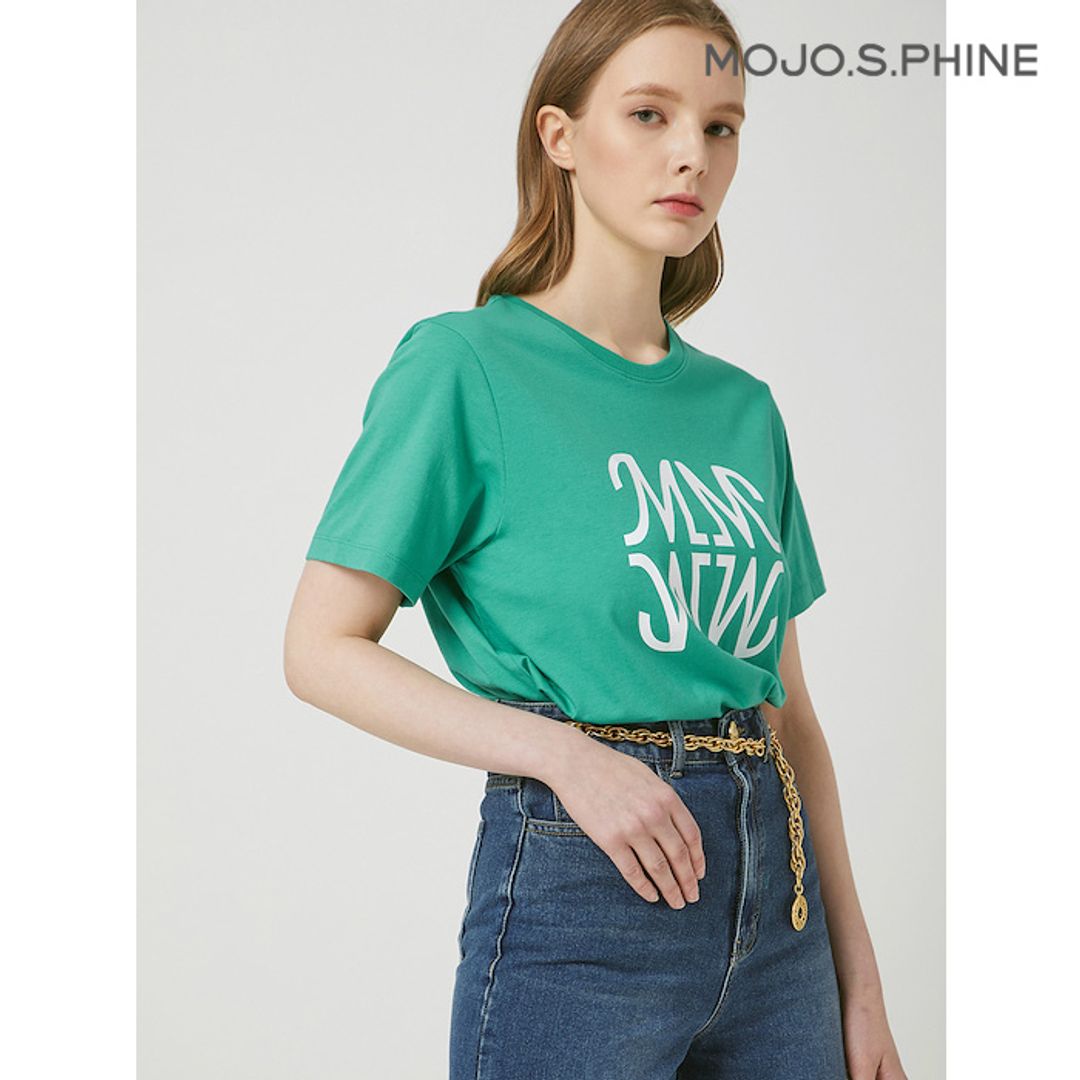 포스티 모조에스핀 로고 프린트 반팔 티셔츠 Gnj212msc024
