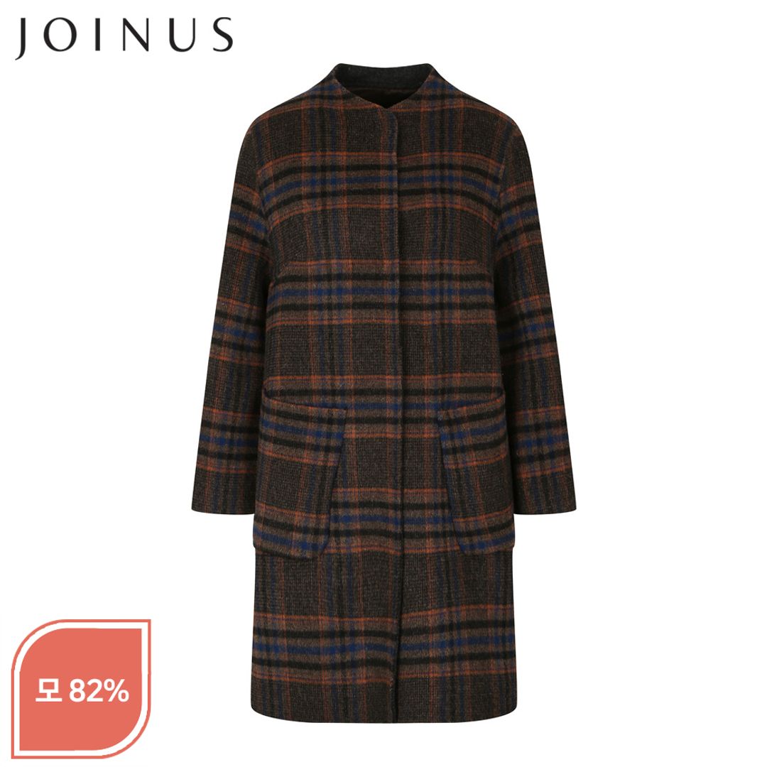 포스티 조이너스 울혼방 체크코트 Jw19fa4403296b