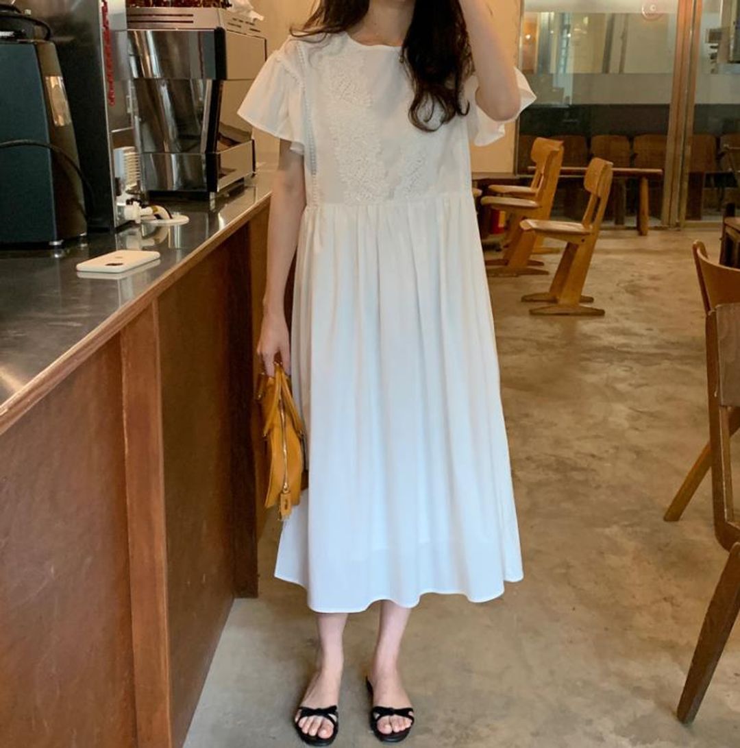 당일출고 아다 여름 휴양지 화이트 바스락 원피스 바캉스룩 데일리룩 30대여성 키작녀쇼핑몰 르뚜앙