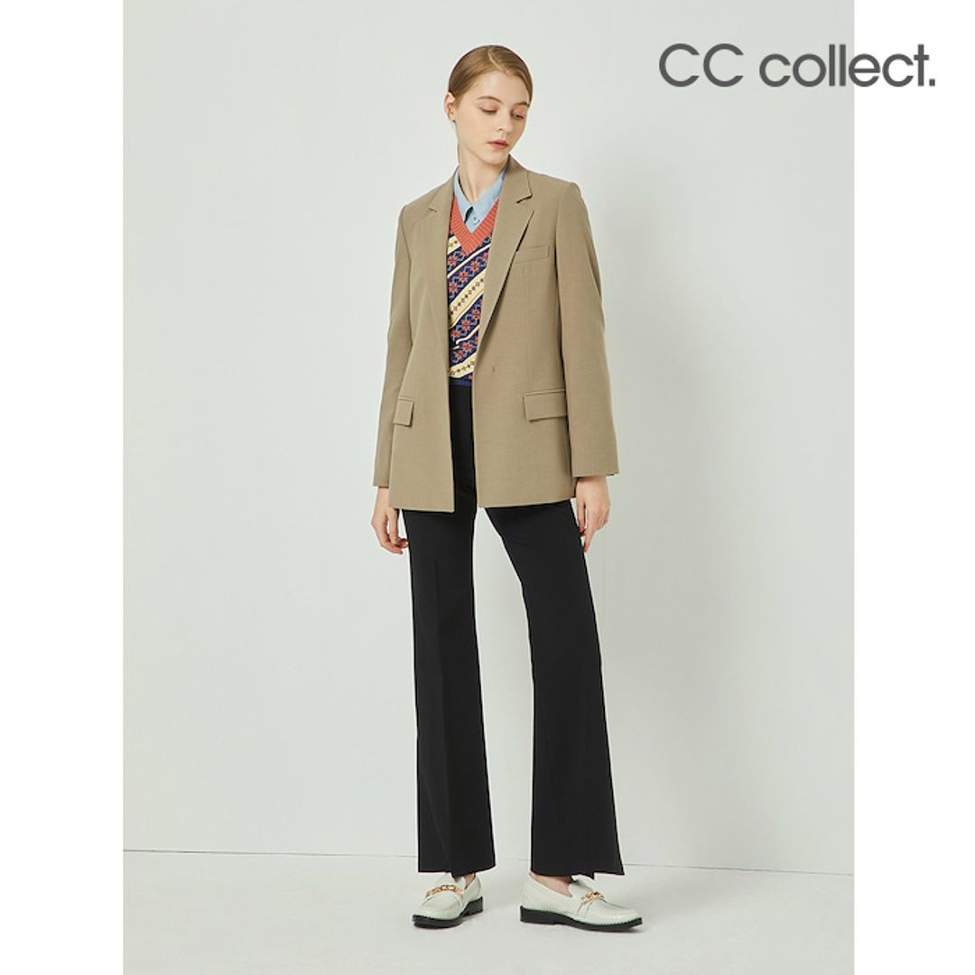 포스티 Cc콜렉트 백 패널 슬릿 자켓 Kac213msf001