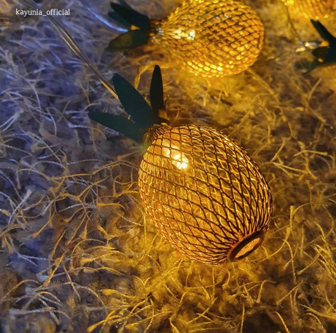 캠핑 감성 전구 파인애플 Led 조명🍍 가랜드 디자인 인테리어 꾸미기 데코 무드등 취침등 과일 모양