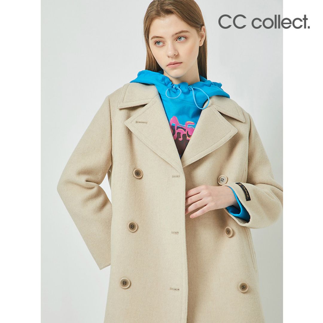 포스티 Cc콜렉트 빅카라 더블 코트 Lec214msg546