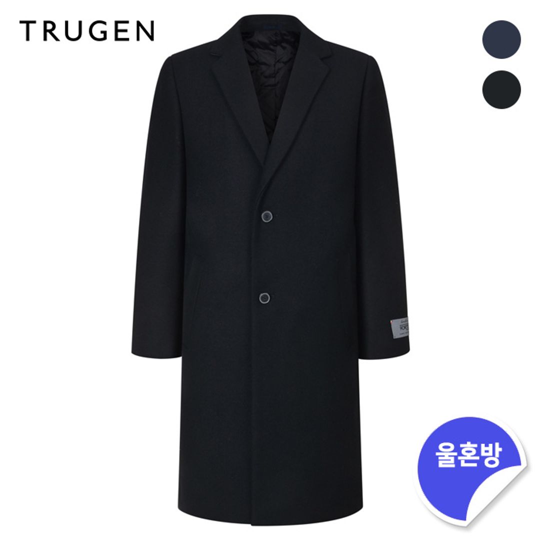 포스티 트루젠 모혼방 데일리 투버튼 롱코트tg9w0 Mcl500
