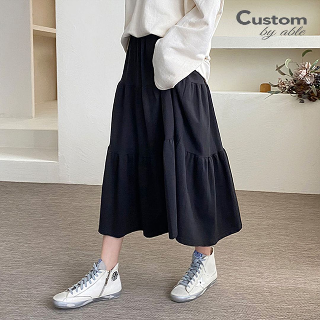 포스티 캉캉 롱 밴딩 스커트c2209sk086c