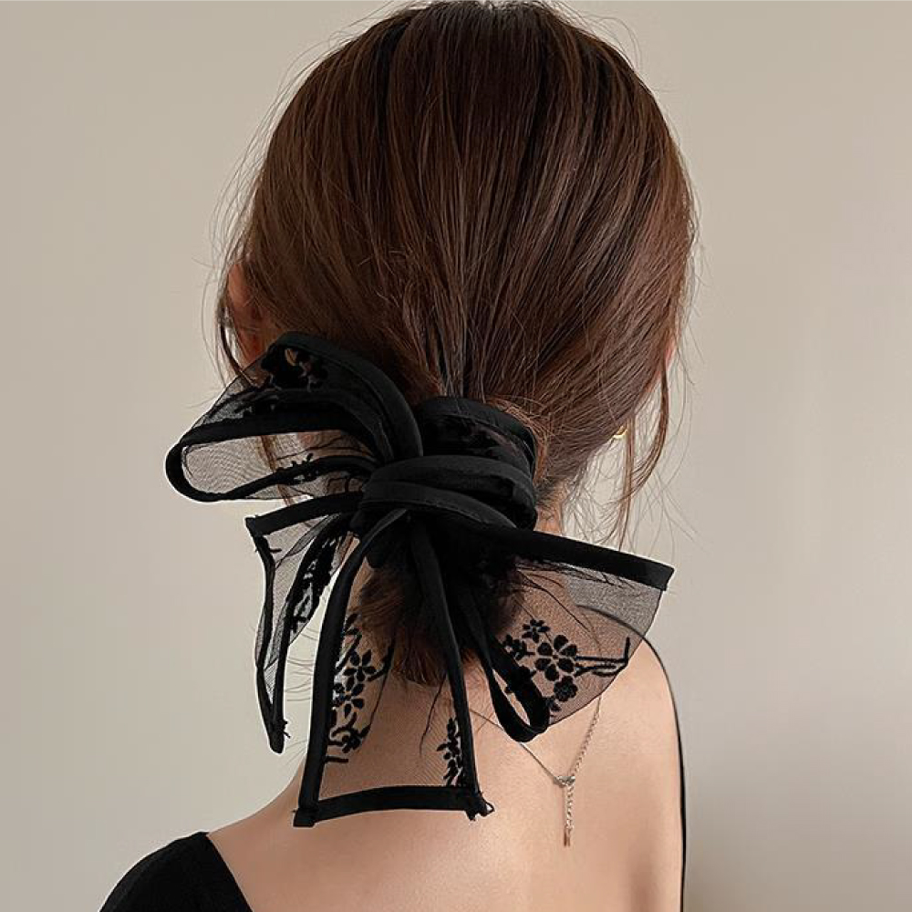 나나상점 🎀여름 스카프당일출고🚀시스루 레이스 실키 스카프 3type 롱 얇은 봄 여름 매쉬 메쉬 쁘띠 유니크 러블리 플라워 도트 타이 오간자 머플러 슬림 펀칭