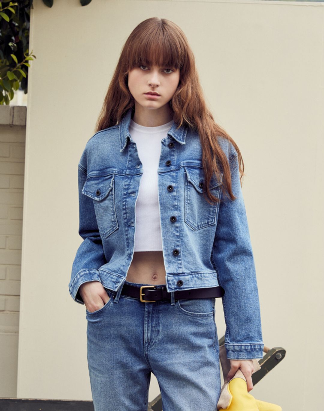 포스티 22fw 헤지스 여성 블루 워싱 면혼방 데님자켓hsja2c751b2