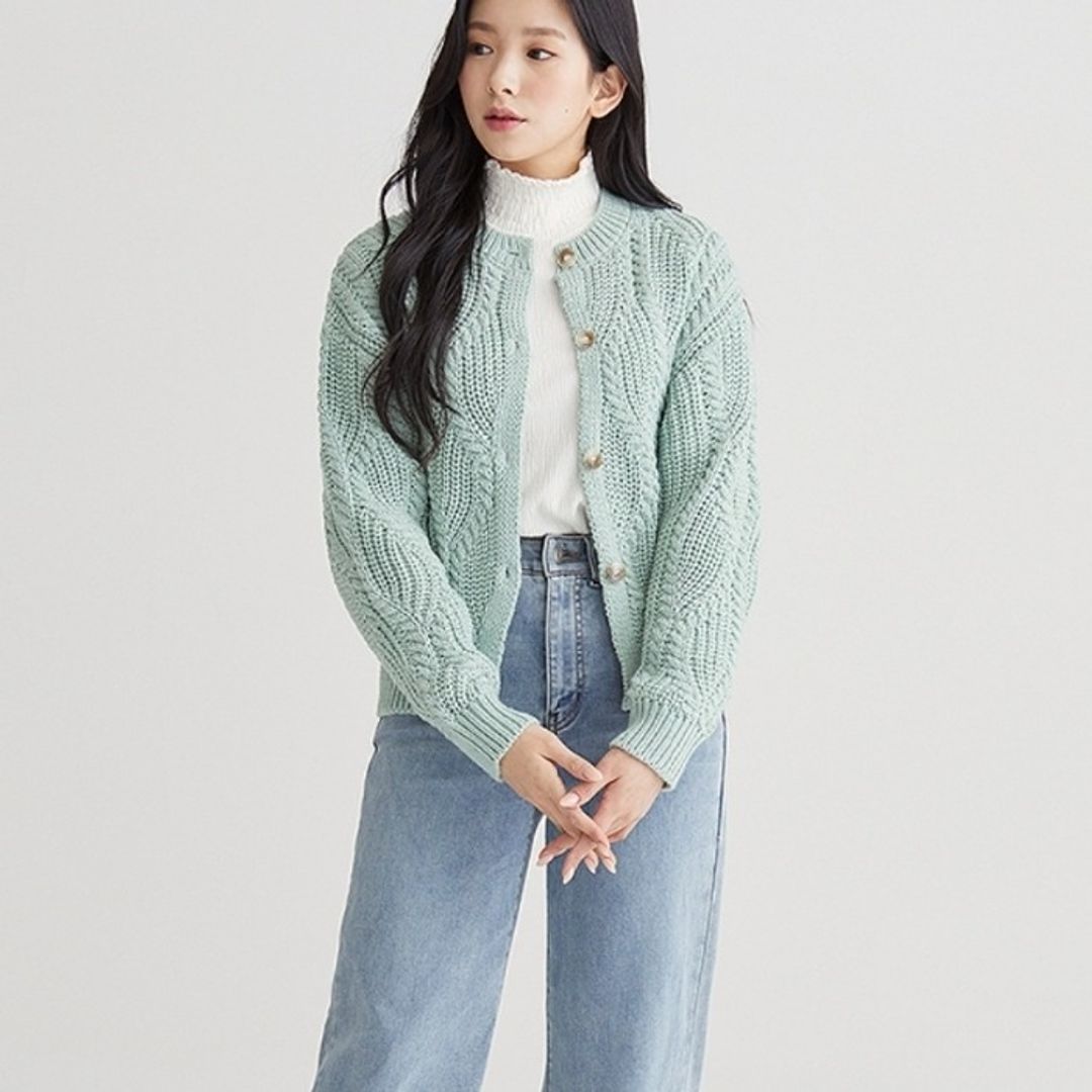 포스티 로엠 Gd01 변형 케이블 아우터 가디건 Rmckc11r11