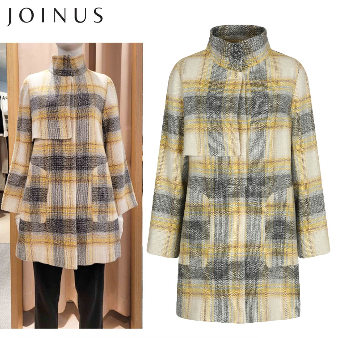 포스티 조이너스 울혼방 체크 코트 Jw19fa2503284b