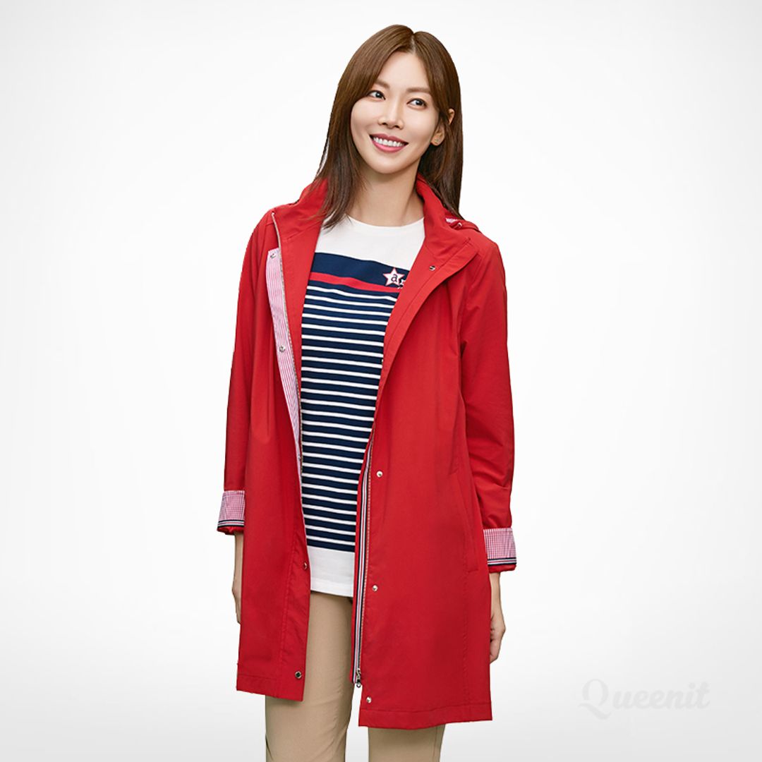 포스티 올포유 모델착장 여성 나일론스판 캐주얼 사파리 점퍼 Awfrj5344 500g