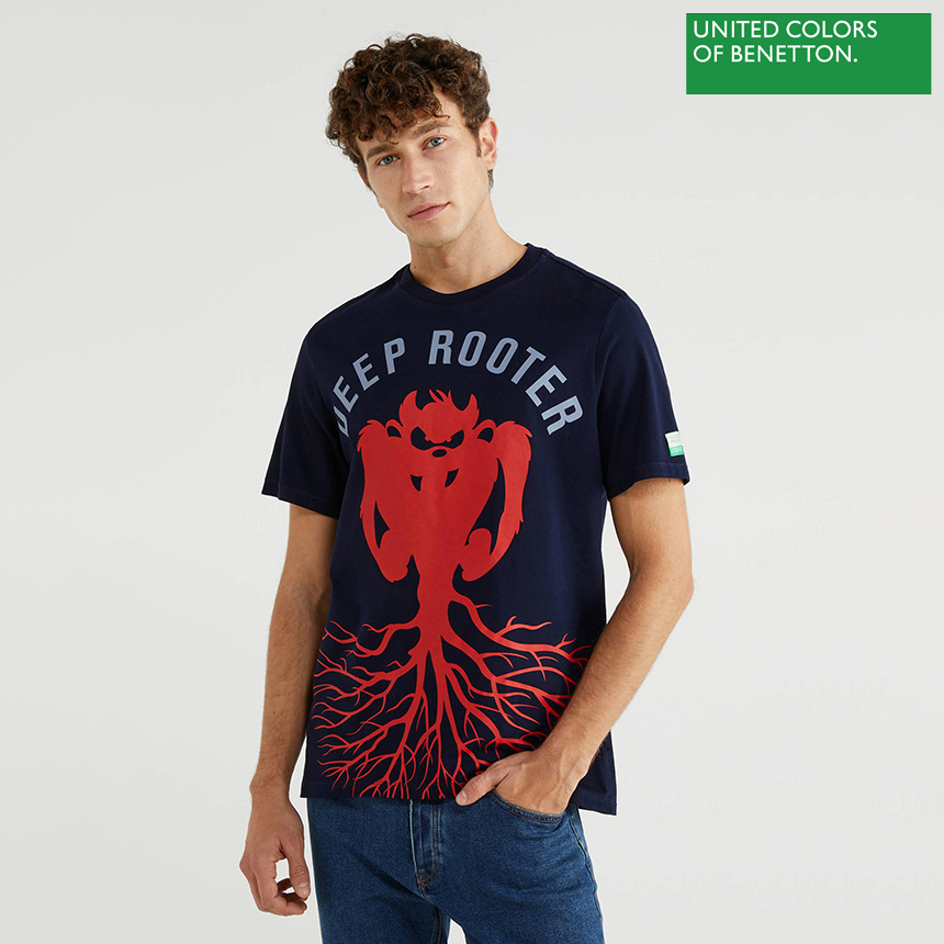 베네통 Tom print with t-shirt 1S_3MI5J18J3_016