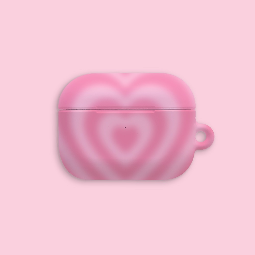 블루투스 케이스 하트 그라데이션 핑크 투명 하드 이어폰 에어팟 1세대 2세대 3세대 에어팟프로 에어팟프로2 블루투스 버즈2 버즈라이브 버즈프로 버즈프로2 케이스