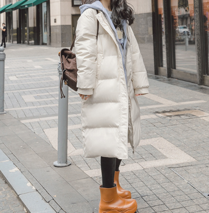 4컬러 데일리후드롱패딩 롱패딩 데일리패딩 겨울점퍼 여성패딩 데일리 겨울 아우터 후드부착 패딩점퍼 여성롱패딩 여자롱패딩 후드