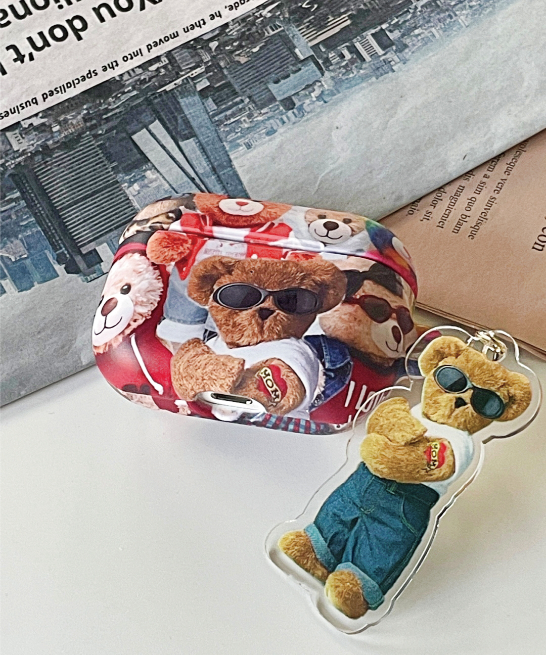 나인틴프라이데이 에어팟 4 버즈3 출시💕 귀여운 곰돌이 곰인형 키링 에어팟 케이스 2세대 3세대 갤럭시 버즈2 버즈3 라이브 프로 프로2 생일 선물 우정 우정템 커플 커플템