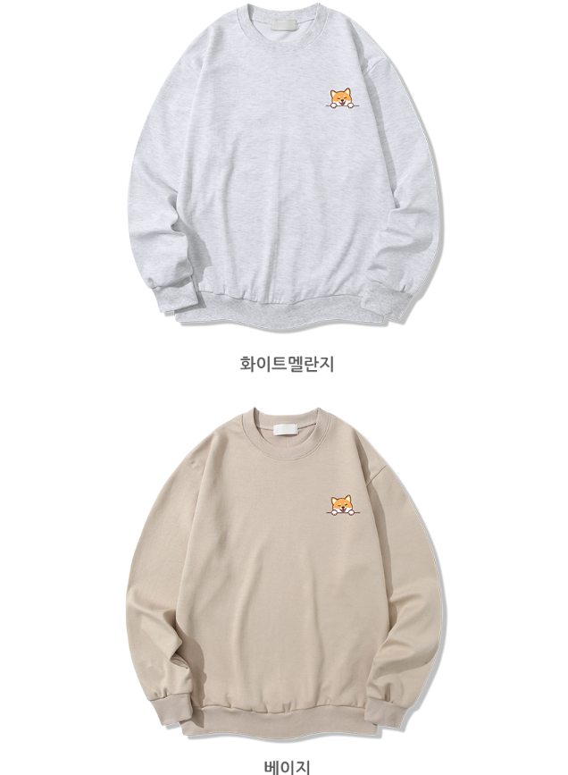 으니샵 5컬러5사이즈 시바견맨투맨 특양면맨투맨 댕댕이 강아지맨투맨 남성맨투맨 여성맨투맨 커플맨투맨 데일리맨투맨 남여공용 10대맨투맨 20대맨투맨 패밀리룩 단체티셔츠