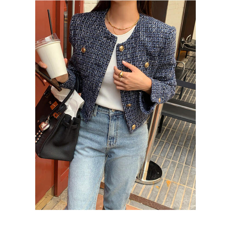 무료배송 라운드자켓 빅사이즈트위드 트위드크롭자켓 노카라크롭트위드자켓 노카라자켓 오피스룩 트위드자켓 트위드자켓긴팔 트위드자켓크롭빅사이즈자켓 여성빅사이즈자켓 빅사이즈트위드자켓