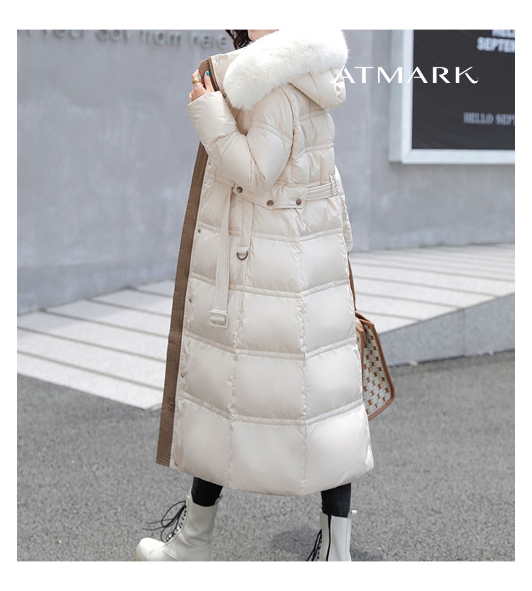 포스티 - ATMARK (77까지)롱벨티드라인패딩_AA39PD004G