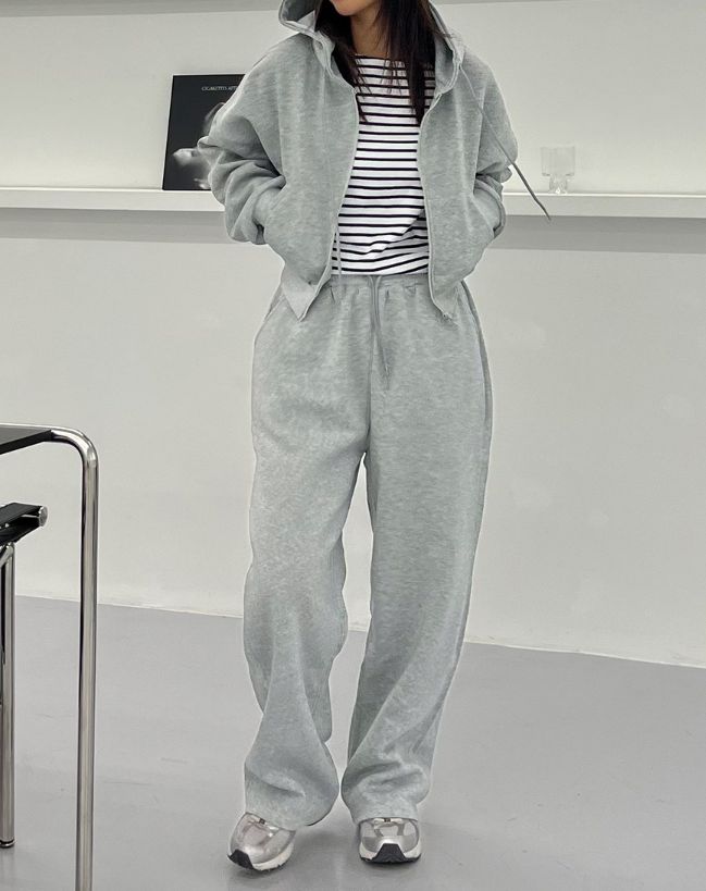 으니샵 3컬러 특기모크롭후드집업와이드팬츠세트 여성기모츄리닝세트 여자기모츄리닝세트 크롭후드집업 기모후드집업 숏후드집업 기모와이드팬츠 여자기모트레이닝세트 여성기모트레이닝세트