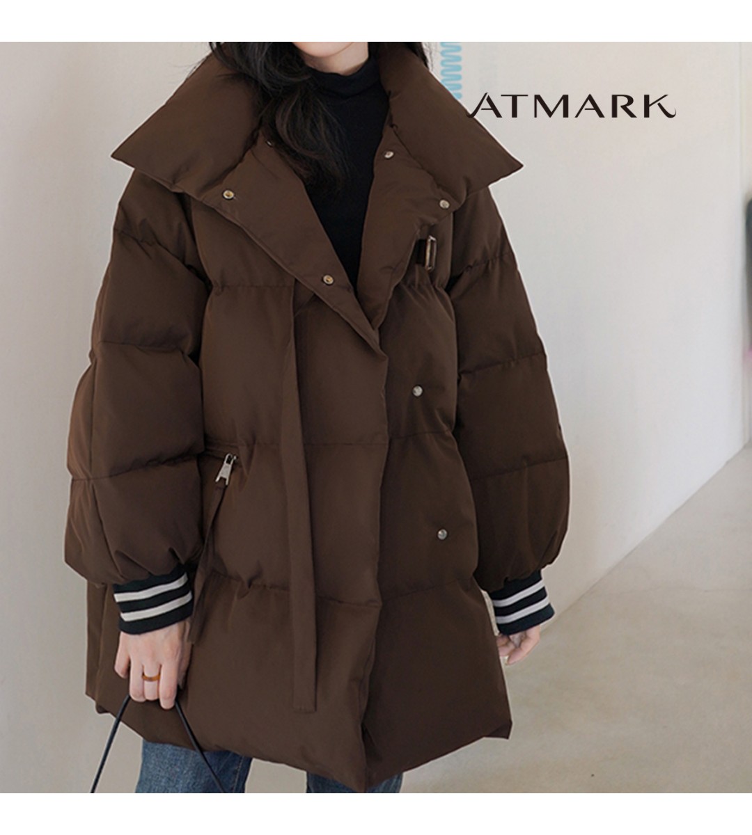 포스티 - ATMARK (77까지)볼륨코지하이넥패딩_AA39PD020G