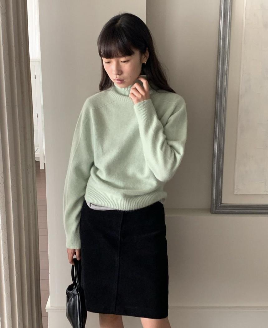 [JINSIM] 진심 폭스 홀가 폴라 니트 데일리 긴팔 터틀넥 (4color)