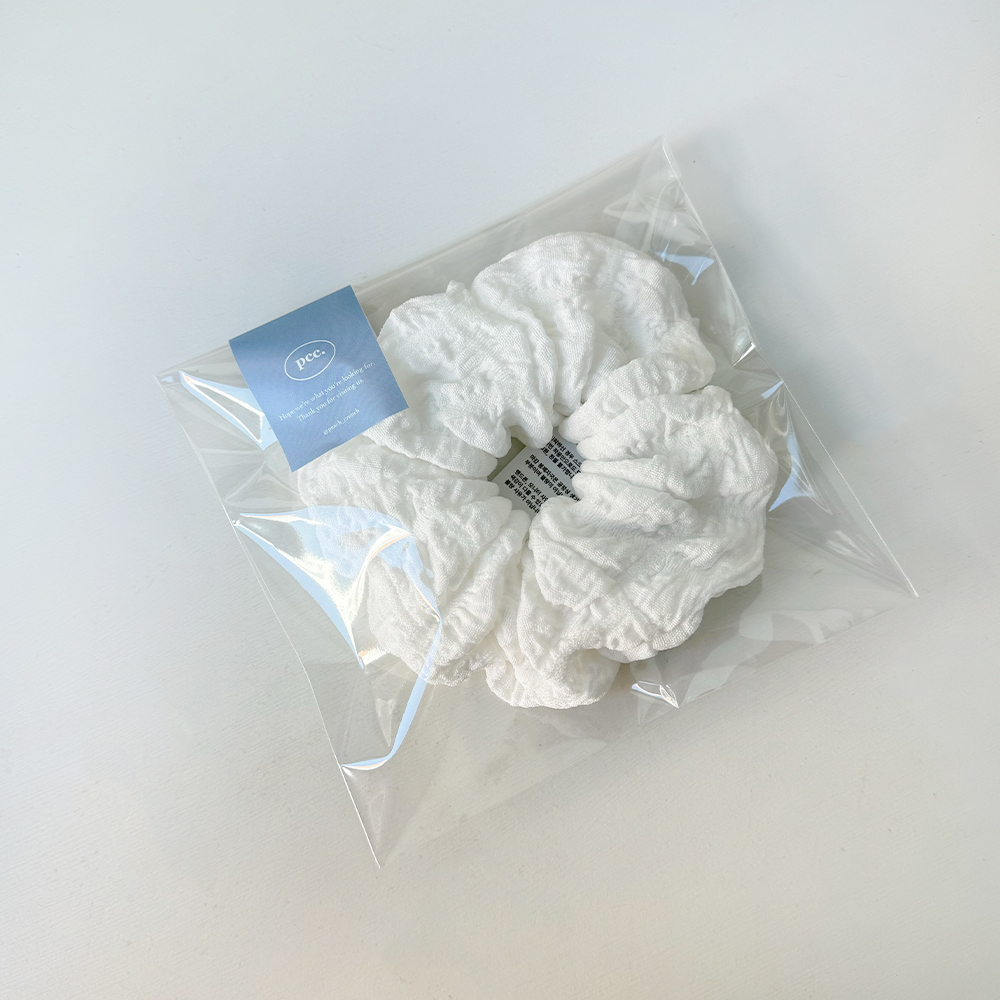 피치크런치 몽글 와플 스크런치 곱창밴드 헤어슈슈 7color