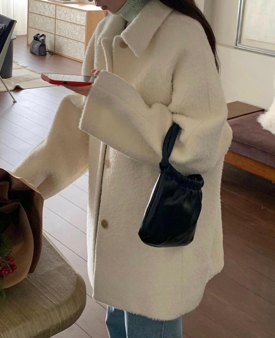 나우어데이즈 (재진행) jinsim 진심 밀란 수리알파카 래글런 코트 울 카라 싱글 하프 ct (2col)