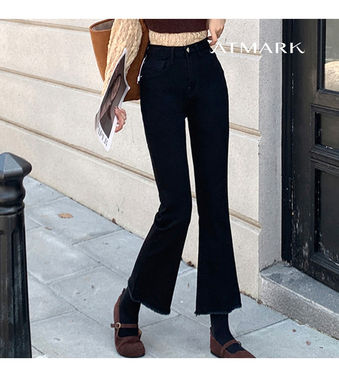 앳마크 ATMARK (77까지)기모스판부츠컷팬츠_AA39PT035G