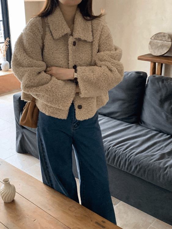 루어스룸 단독 하이 카라넥 양털 뽀글이 부클 무스탕 후리스 퍼자켓 경량 자켓 코트 숏코트울자켓퍼자켓뽀글이자켓하프코트스웨이드자켓겨울아우터시즌오프쿠폰적용상품