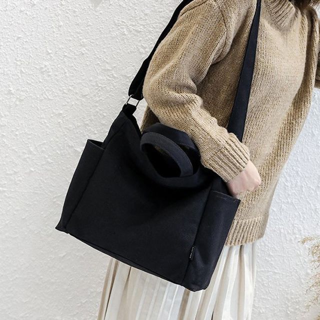 데일리나인 무료배송 Dnyne여성 포켓 텀블러백 숄더백 에코 캔버스 크로스 캐쥬얼백 클러치백 크로스백 여성 가죽 여자 가방 캐쥬얼 에코백 캔버스