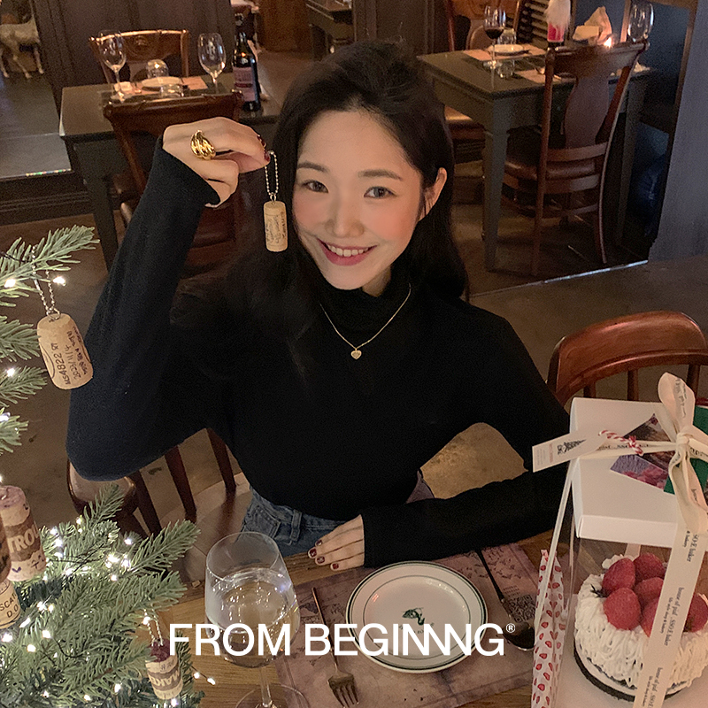 [MADE]필링 웜슬림터틀넥티 (4color)